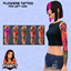 Flowers tattoo left arm by Pyanett - Gallery - The Sims 4 Create a Sim ...