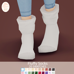 Fluffy Winter Socks - The Sims 4 Create a Sim - CurseForge
