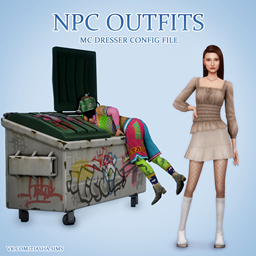 NPC Outfits 👗 MC Dresser Config File - The Sims 4 Mods - CurseForge