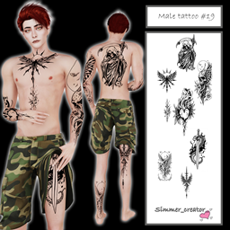 Male tattoos #19 - The Sims 4 Create a Sim - CurseForge