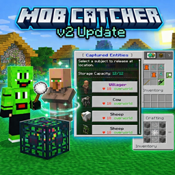 Mob Catcher - MOB CATCHER RS V2 1.21.130.mcaddon - Minecraft Bedrock Addons - CurseForge
