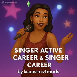 Singer Active Career & Career by kiarasims4mods - Tradução PTBR - The ...