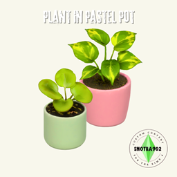 Plant in Pastel Pot - Plant in Pastel Pot.zip - The Sims 4 Build / Buy ...