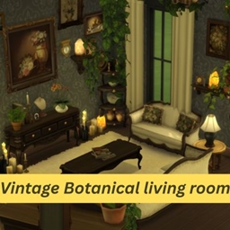 Alphas Maxis Realistic Vintage Plant lovers Living room -Living Room ...