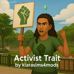 Activist Trait by kiarasims4mods - Tradução PTBR - 1_KiaraSims4Mods ...