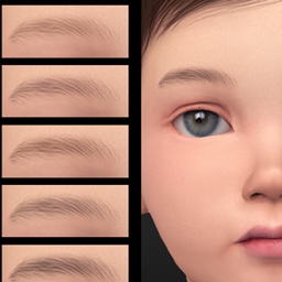 Infant Soft Eyebrows - The Sims 4 Create a Sim - CurseForge