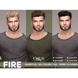 CasualSims - Fire Hairstyle Children - The Sims 4 Create a Sim - CurseForge
