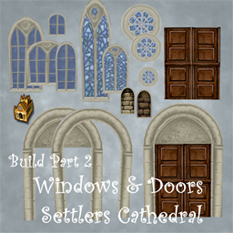 Settlers Cathedral Build Part 1 - Walls, Rooves & More - The Sims 4 ...