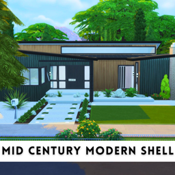 Mid Century Modern Shell - Files - The Sims 4 Rooms / Lots - CurseForge