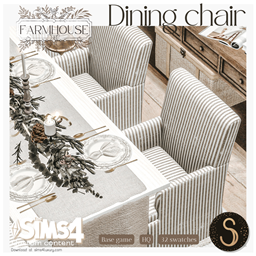 Sims4Luxury - Farmhouse - Dining chair - Sims4Luxury_Farmhouse_2024 ...