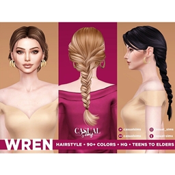 CasualSims - Wren Hairstyle - The Sims 4 Create a Sim - CurseForge
