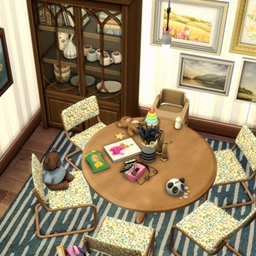 Realistic Shabby Dining Room (with CC) - Simmersed_Room_Realistic ...