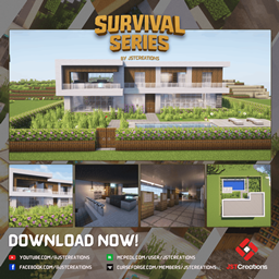 Survival Modern House #100 (Achievements On) - JST House #100.mcworld ...
