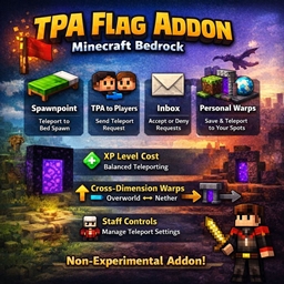 TPA Flag - TPA Flag V1.mcaddon - Minecraft Bedrock Addons - CurseForge