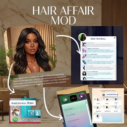 HAIR AFFAIR - TRANSLATION INTO SPANISH - Files - The Sims 4 ...