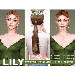 CasualSims - Lily Hairstyle - Version without strands - CasualSims 073 ...