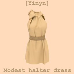 [Yinyn] Modest halter dress - Gallery - The Sims 4 Create a Sim ...