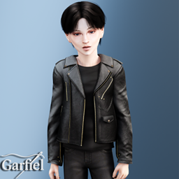 Child - Leather style jacket with clean modern details - Garfiel ...