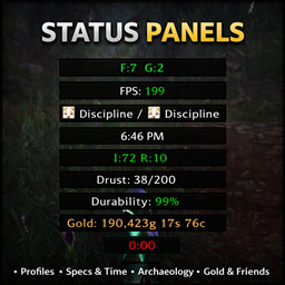 StatusPanels - World of Warcraft Addons - CurseForge