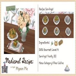 A Royal Pigeon Pie ~ Medieval Recipe por Littlbowbub / Translated to ...