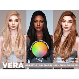 CasualSims - Vera Hairstyle (ONLY FOR COLOR SLIDER MOD) - Gallery - The ...