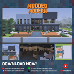 Modded Modern House #3 - Minecraft Bedrock Maps - CurseForge