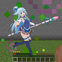 Konosuba Aqua Totem - Minecraft Bedrock Texture Packs - CurseForge