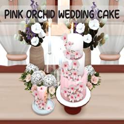 Pink Orchid Wedding Cake — AlwaysJustJay / Translated to Spanish by ...