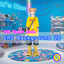 CAS / Y2K Tokyo Gamer Room CAS Background - Files - The Sims 4 Mods ...