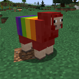 how to make sheep in minecraft rainbow