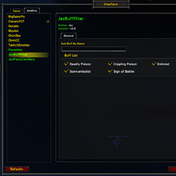 Jax Buff Filter - World of Warcraft Addons - CurseForge