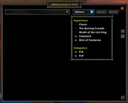 RAQ (Raid Achievement Query) - Gallery - World of Warcraft Addons ...