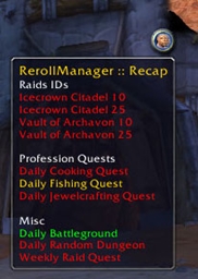 RerollManager - World of Warcraft Addons - CurseForge