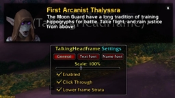 TalkingHeadFrame Settings - World of Warcraft Addons - CurseForge