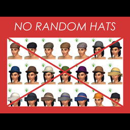 No Random Hats Overrides - Base Game and Packs - Files - The Sims 4 ...