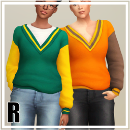 V-neck Sweater - Gallery - The Sims 4 Create a Sim - CurseForge