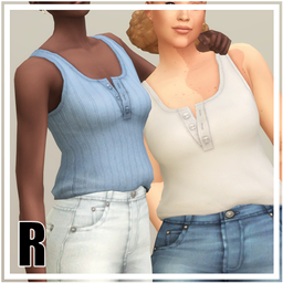 Basic Sleeveless T-Shirt II - The Sims 4 Create a Sim - CurseForge