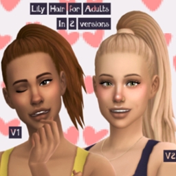 Lily Hair for Adults - Files - The Sims 4 Create a Sim - CurseForge