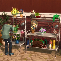 Houseplant Hobbyist Flower Arranging Table - The Sims 4 Build / Buy ...