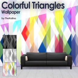 Download Colorful Triangles Wallpaper - The Sims 4 Mods - CurseForge