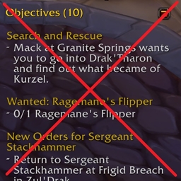 Quest Objective Hider - World of Warcraft Addons - CurseForge