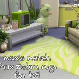 Maxis Match Zebra Rugs - The Sims 4 Build / Buy - CurseForge