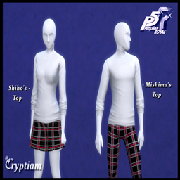 Persona 5: Shiho & Mishima - Shujin Tops (standalone ver.) - Files ...