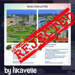 University Rejection Letter - The Sims 4 Mods - CurseForge