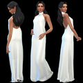 Meghan Halter Dress - Create a Sim - The Sims 4 - CurseForge