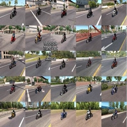 MOTORCYCLE TRAFFIC PACK(ATS) BY JAZZYCAT model - American Truck ...