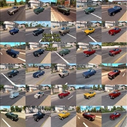 CLASSIC CARS AI TRAFFIC PACK BY JAZZYCAT 1 - American Truck Simulator ...