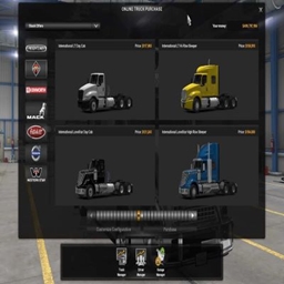 all scs trucks in mod dealer - American Truck Simulator Mods - CurseForge