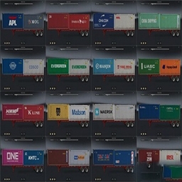 shipping container cargo pack - American Truck Simulator Mods - CurseForge