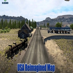 USA Reimagined Map - American Truck Simulator Mods - CurseForge